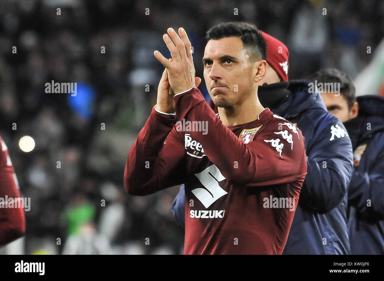 Turin, Italy. 3rd Jan, 2018. Nicolas Burdisso (Torino FC) during the ...