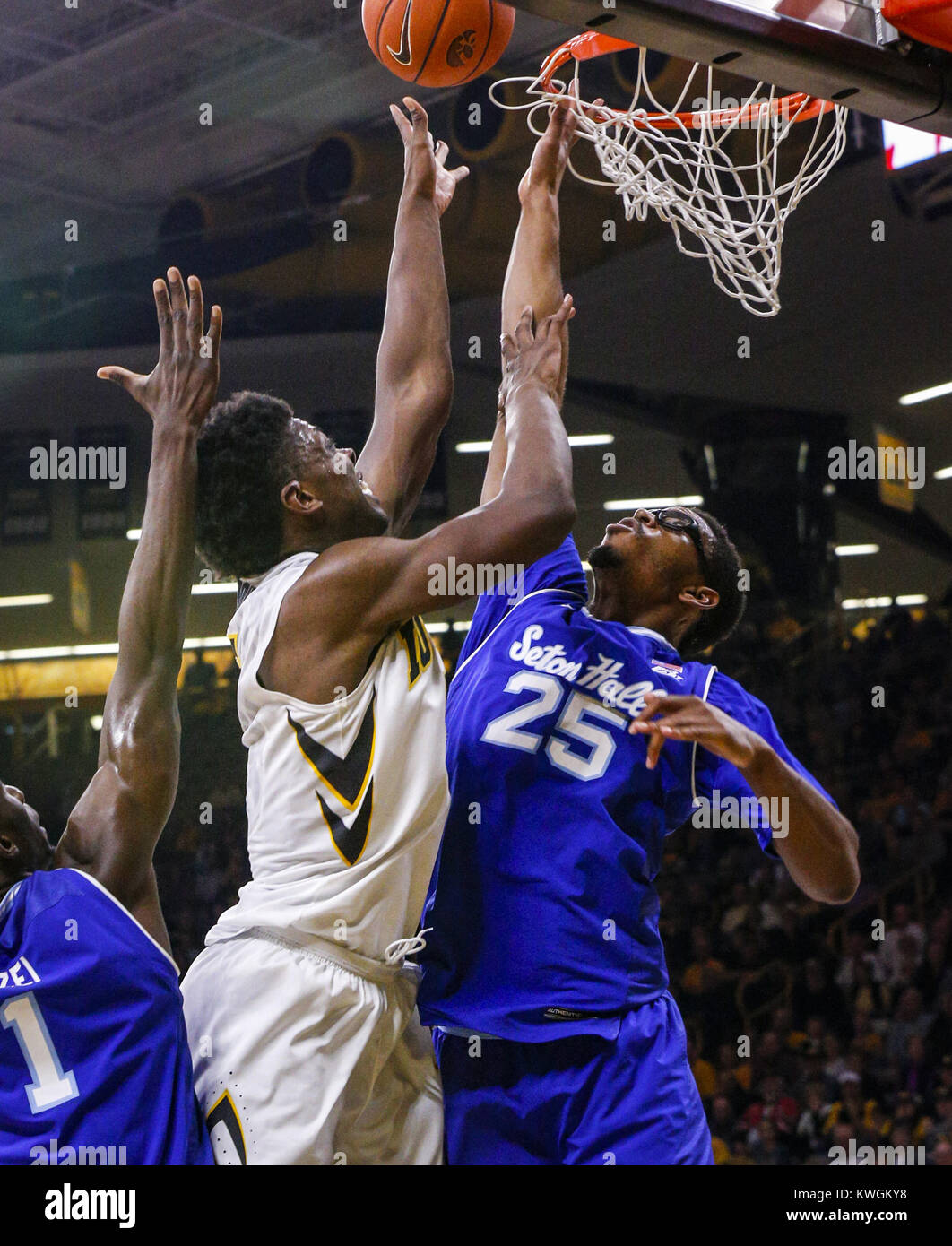 Iowa City, Iowa, USA. 17th Nov, 2016. Iowa forward Tyler Cook (5) takes ...