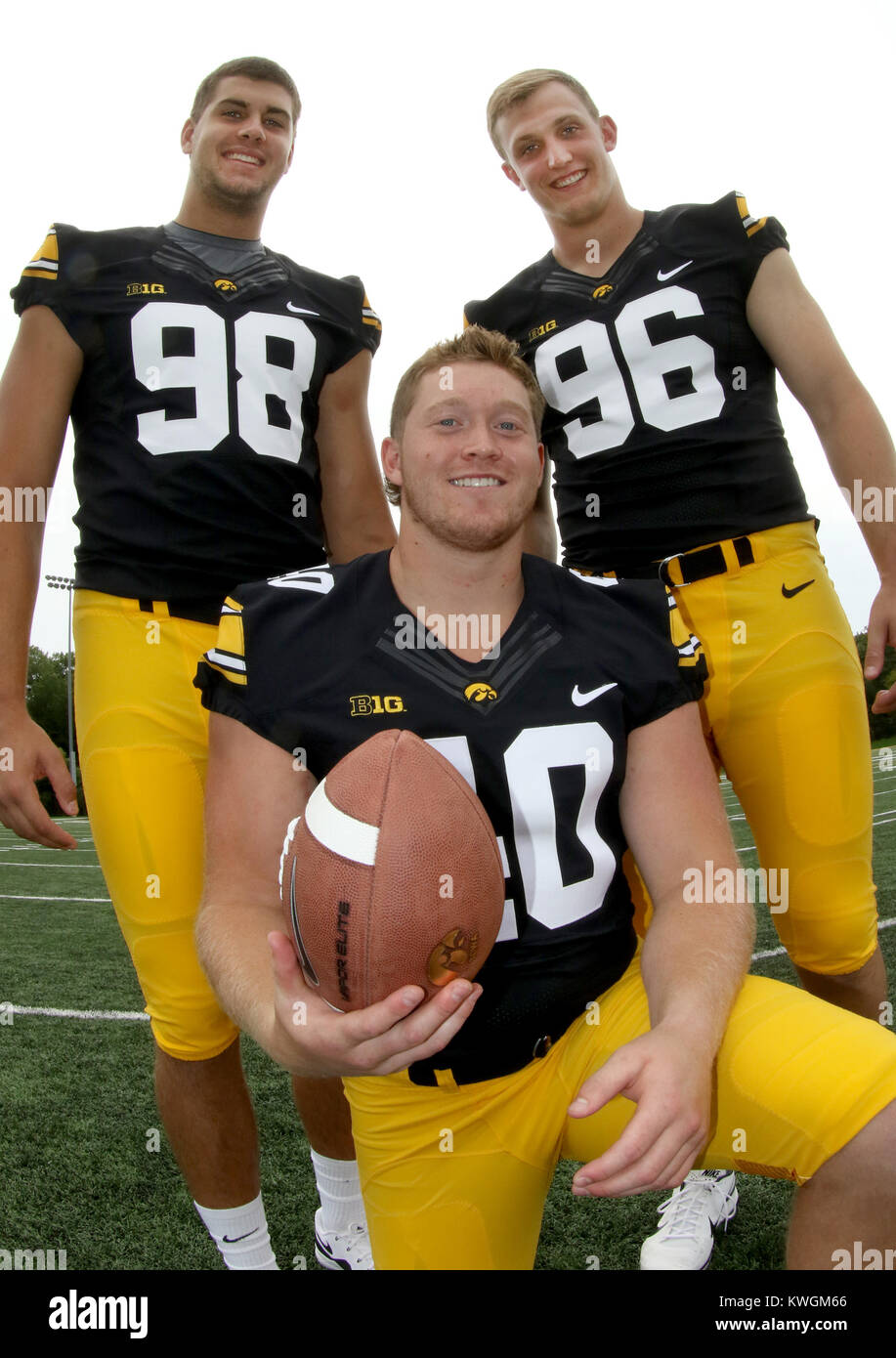 Iowa City, Iowa, USA. 5th Aug, 2017. Iowa defensive ends Anthony Nelson ...
