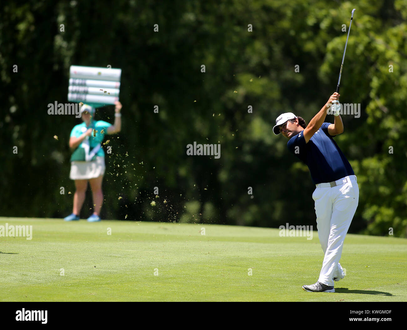Silvis, Iowa, USA. 14th July, 2017. Golfer Martin Flores of Dallas, TX ...