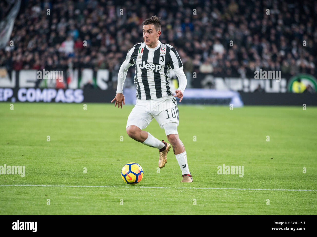 Turin, Italy. 03rd Jan, 2018. Paulo Dybala (Juventus FC) during the Tim ...