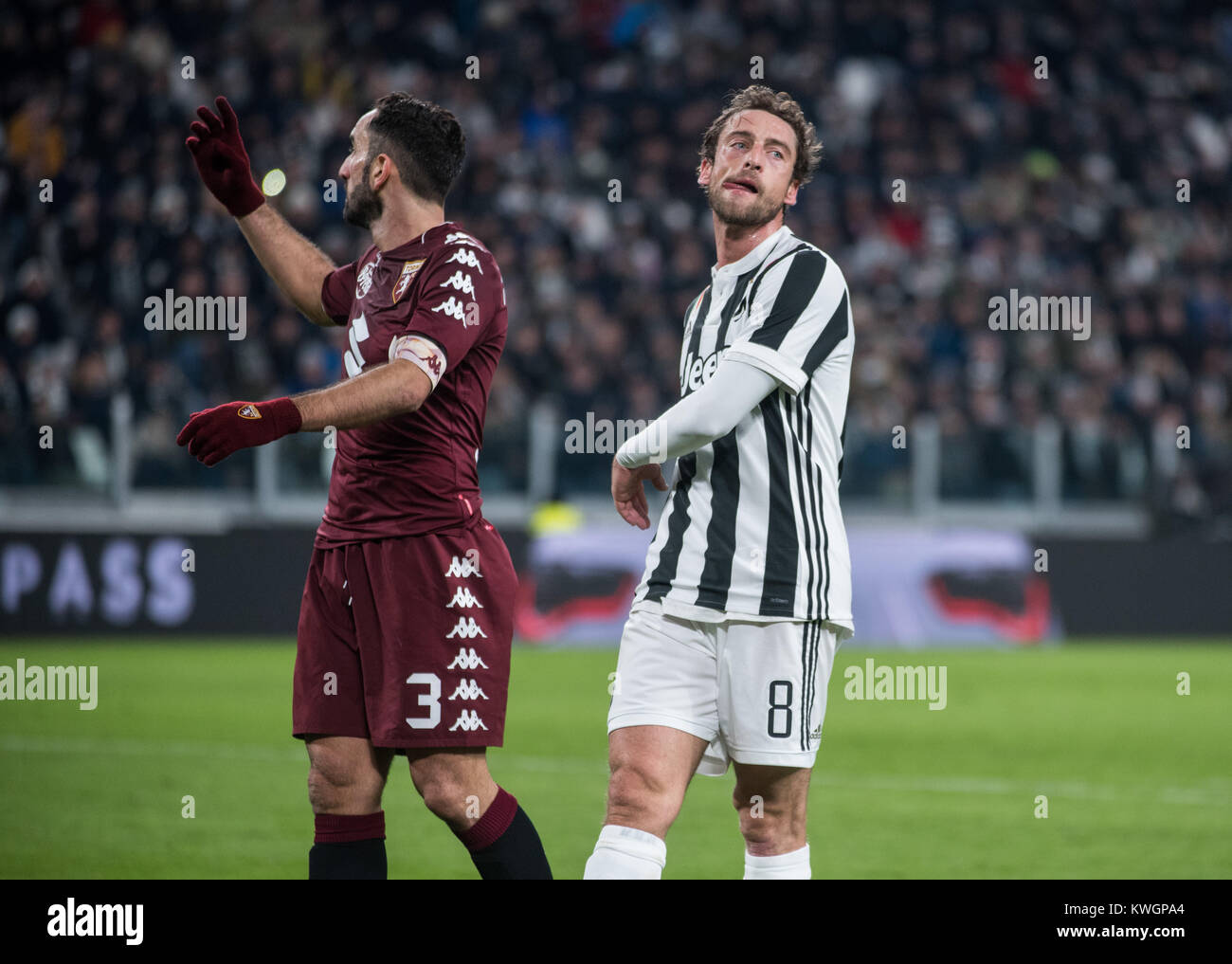 Turin, Italy. 03rd Jan, 2018. Claudio Marchisio (Juventus FC) during ...