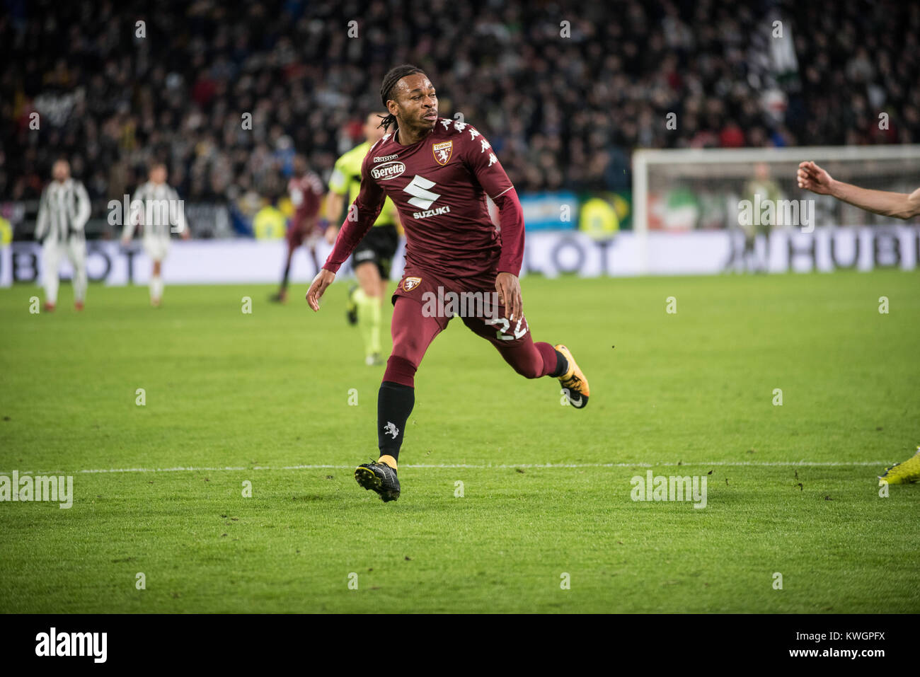 Turin, Italy. 03rd Jan, 2018. Joel Obi (Torino FC) during the Tim Cup ...