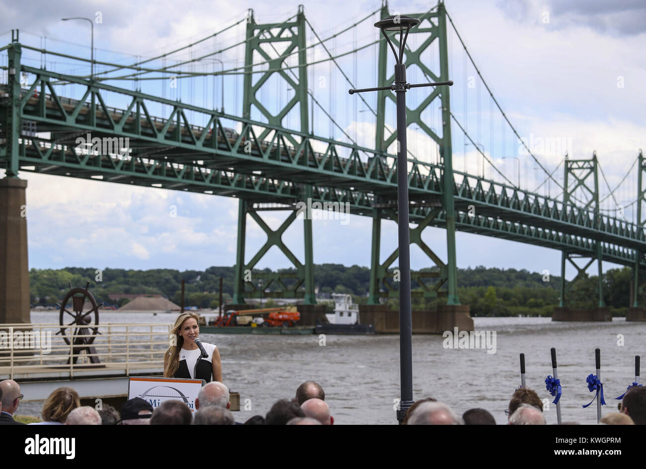 Bettendorf, Iowa, USA. 26th June, 2017. Moline Mayor Stephanie Acri ...