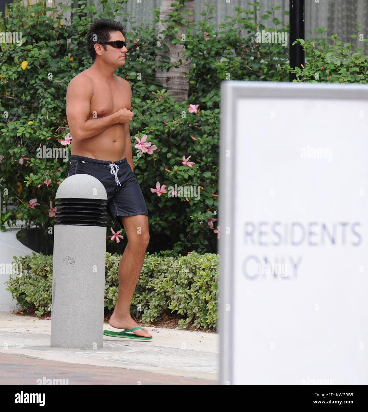 MIAMI BEACH , FL - JULY 3: (EXCLUSIVE COVERAGE) Louis Aguirre out and ...