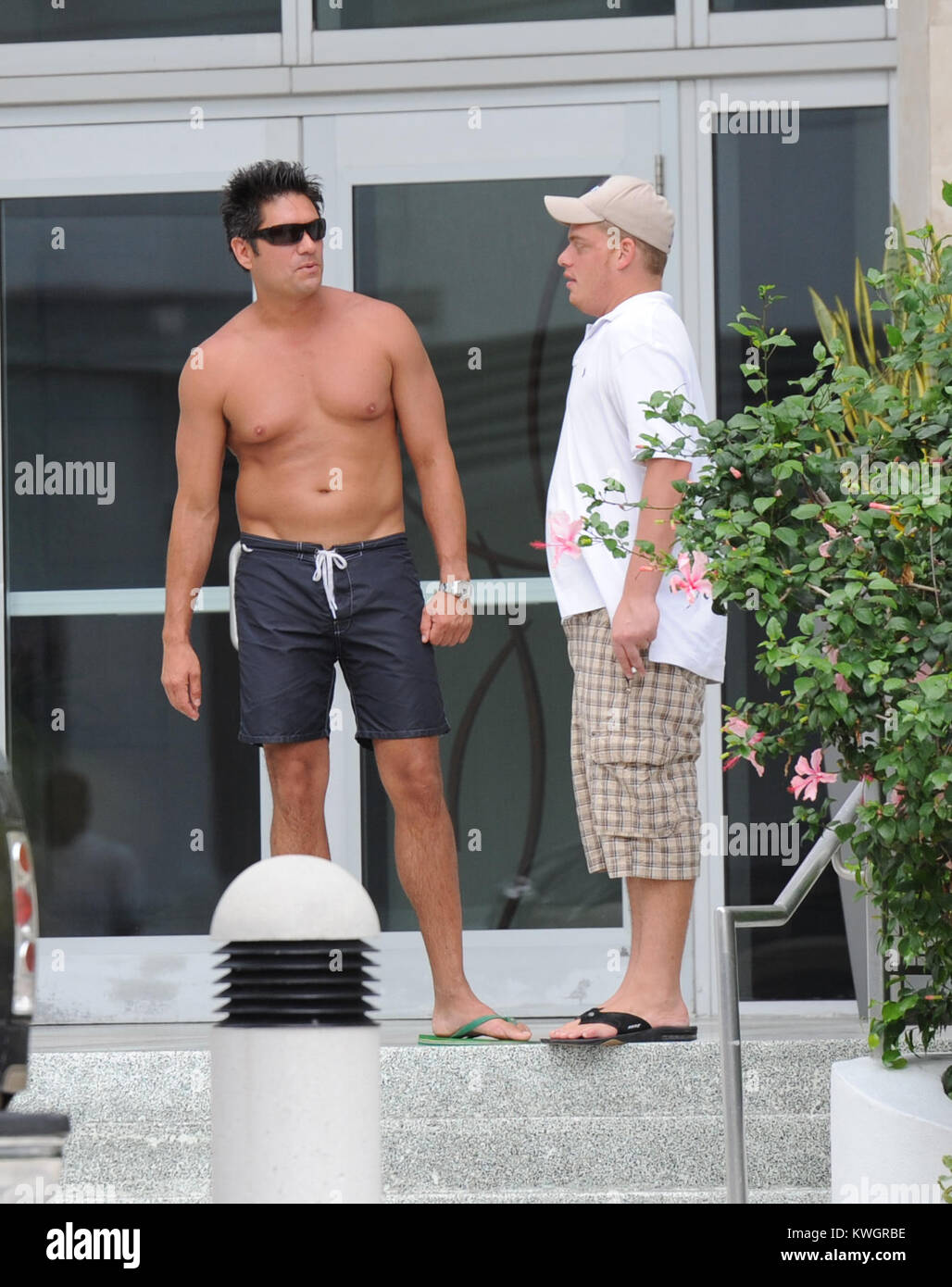 MIAMI BEACH , FL - JULY 3: (EXCLUSIVE COVERAGE) Louis Aguirre out and ...