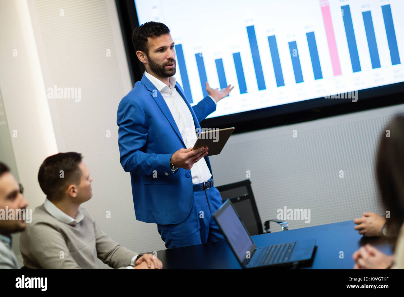 Picture of business seminar in conference room Stock Photo - Alamy