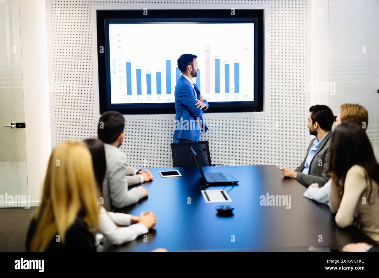 Picture of business seminar in conference room Stock Photo - Alamy