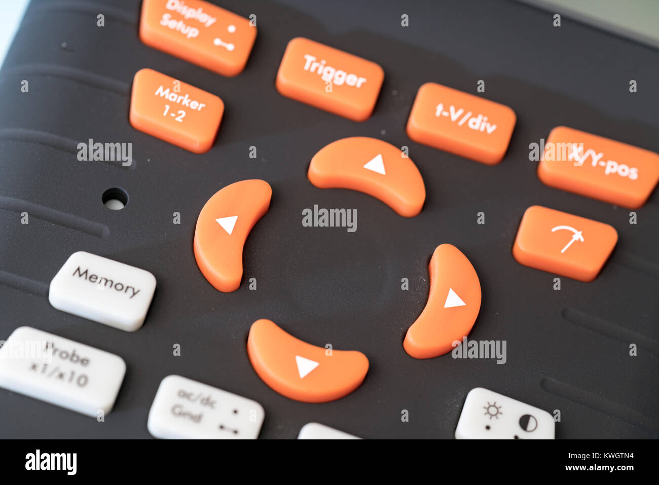 buttons on modern medical device Stock Photo - Alamy