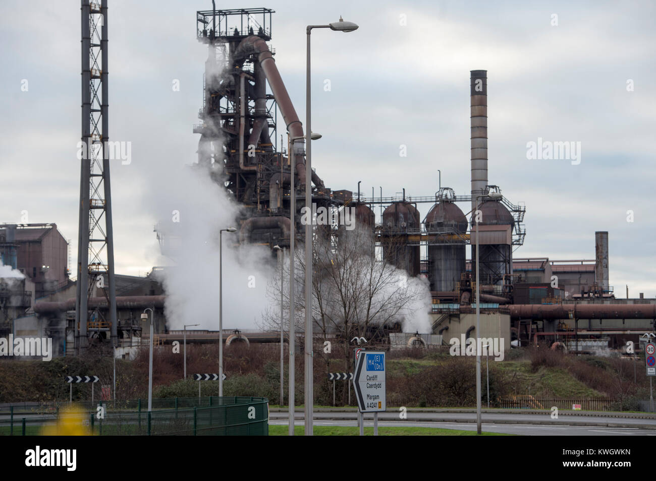 Tata Steel works at Port Talbot in Wales Stock Photo - Alamy