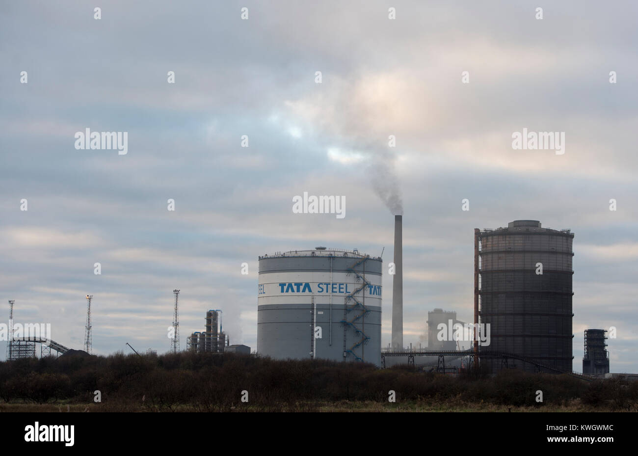 Tata Steel works at Port Talbot in Wales Stock Photo - Alamy