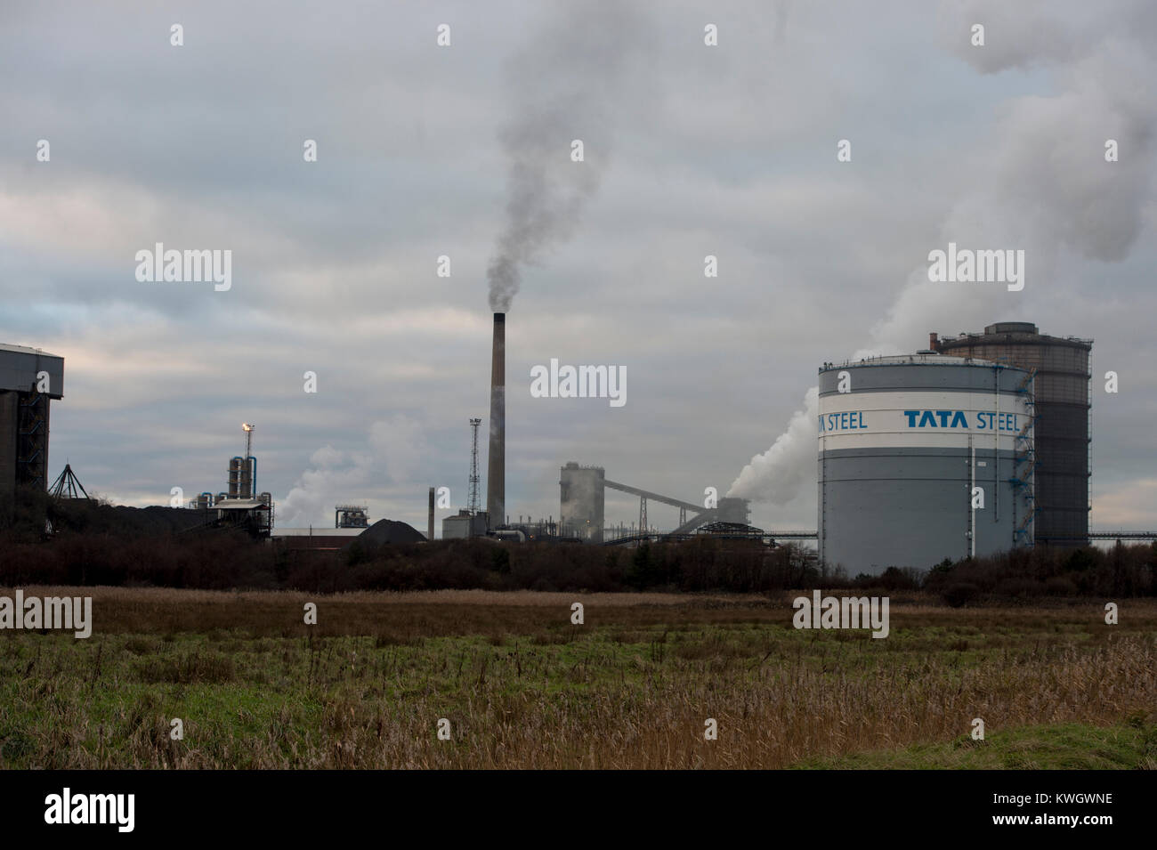 Tata Steel works at Port Talbot in Wales Stock Photo - Alamy