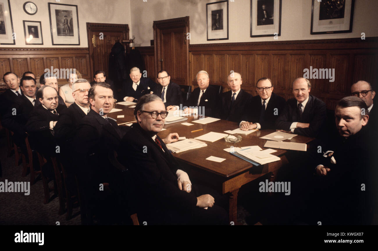The Shadow Cabinet in session at the House of Commons. Reading ...