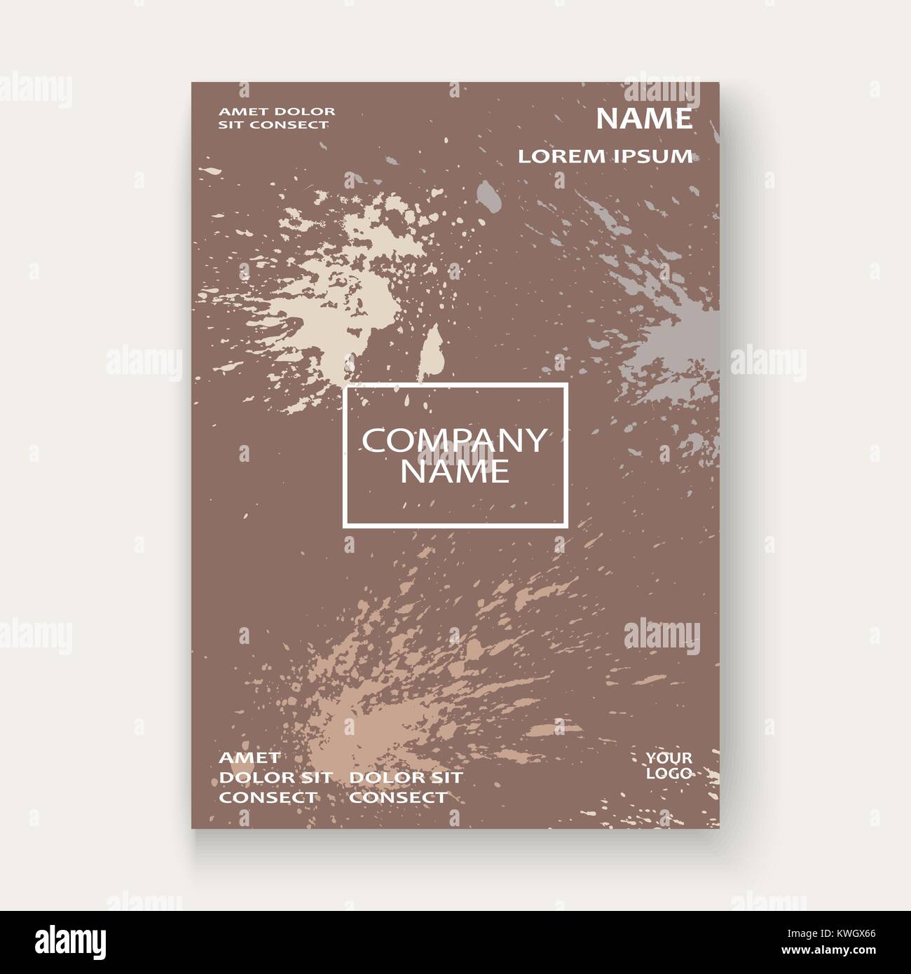 Pastel explosion paint splatter artistic cover frame design. Decorative ...