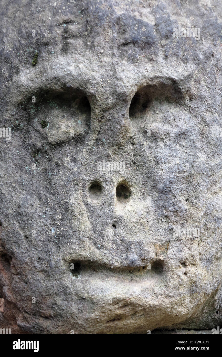 Scary Stone Head - rock sculptures of giant heads carved into the ...