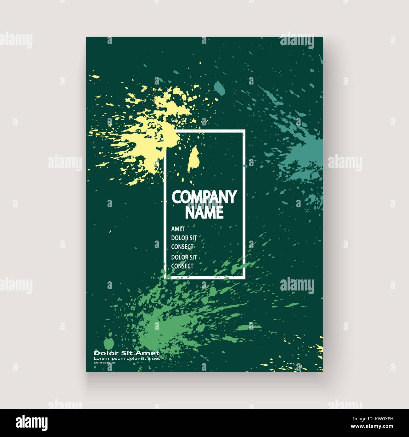 Splash of greenery Stock Vector Images - Alamy