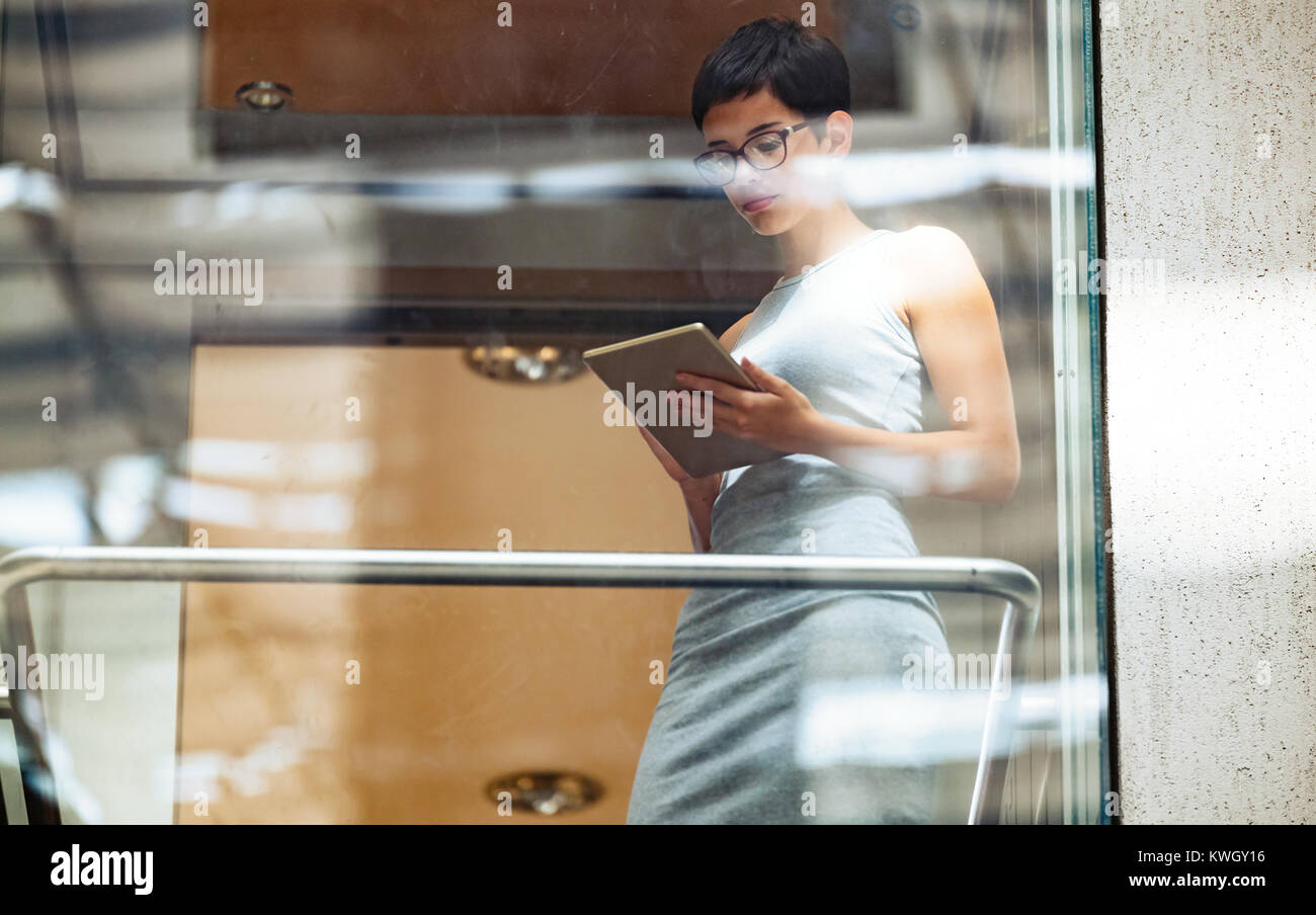 Company CEO busy talking on phone Stock Photo - Alamy