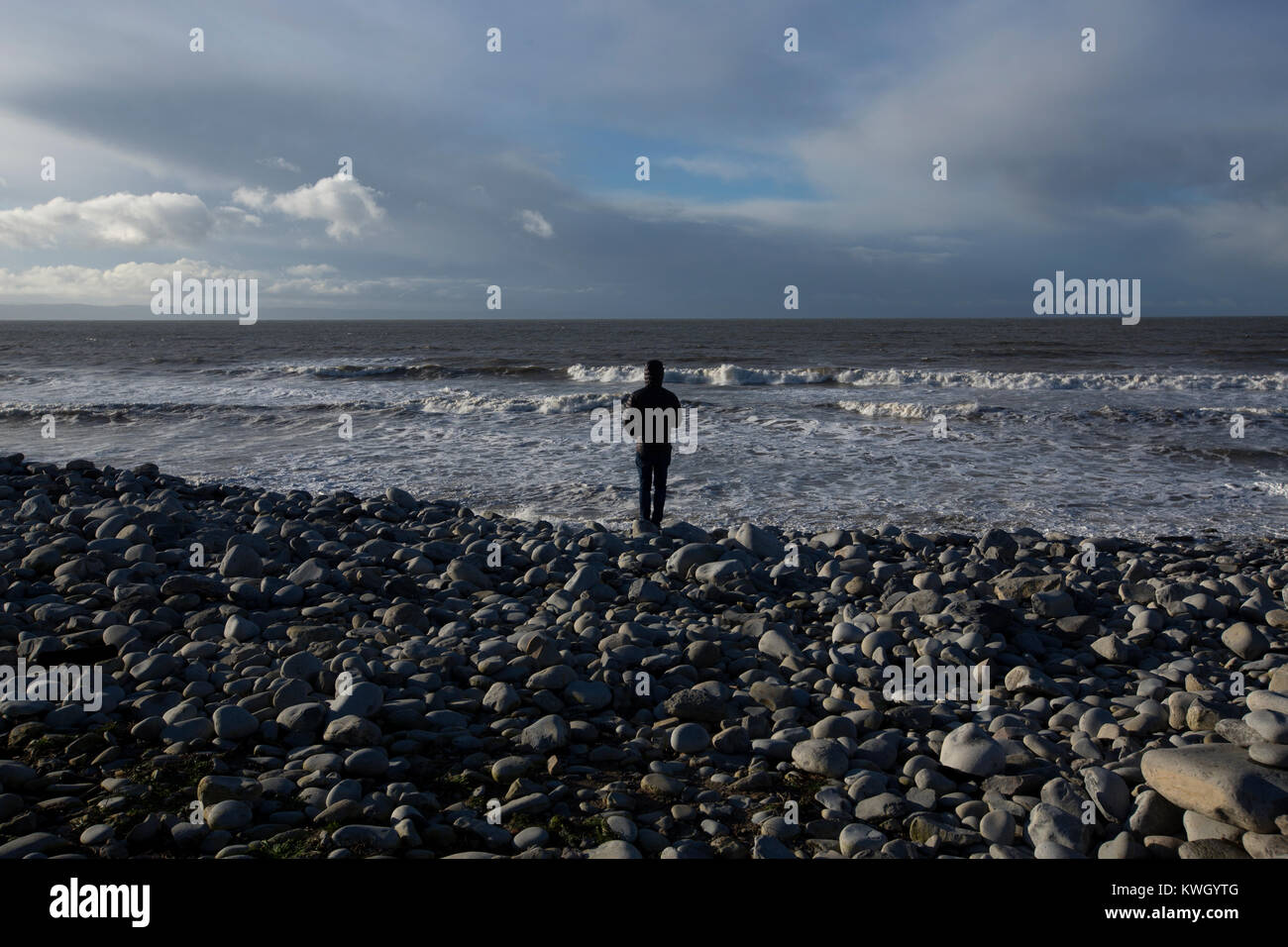 Southerndown beach also known as Dunraven Bay, located near Bridgend in ...