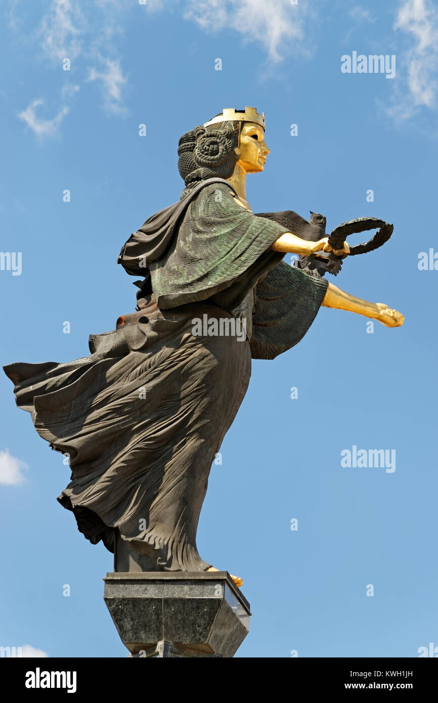 Sofia, Bulgaria - July 04, 2017: The Famous Golden Statue of St. Sofia ...