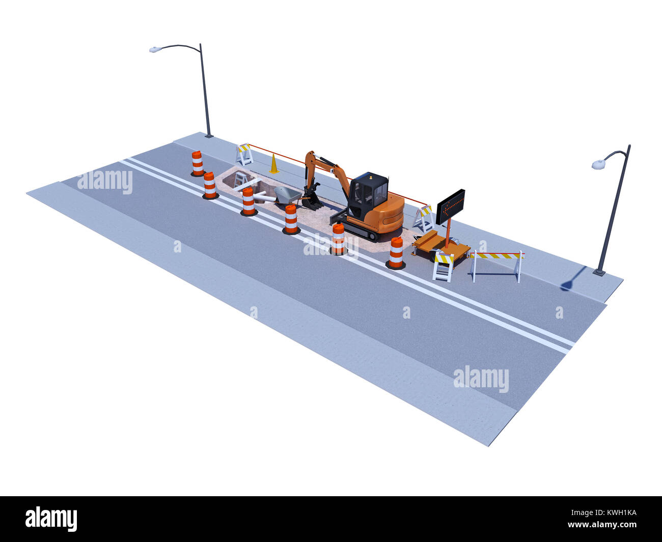 Highway maintenance repair section hi-res stock photography and images ...