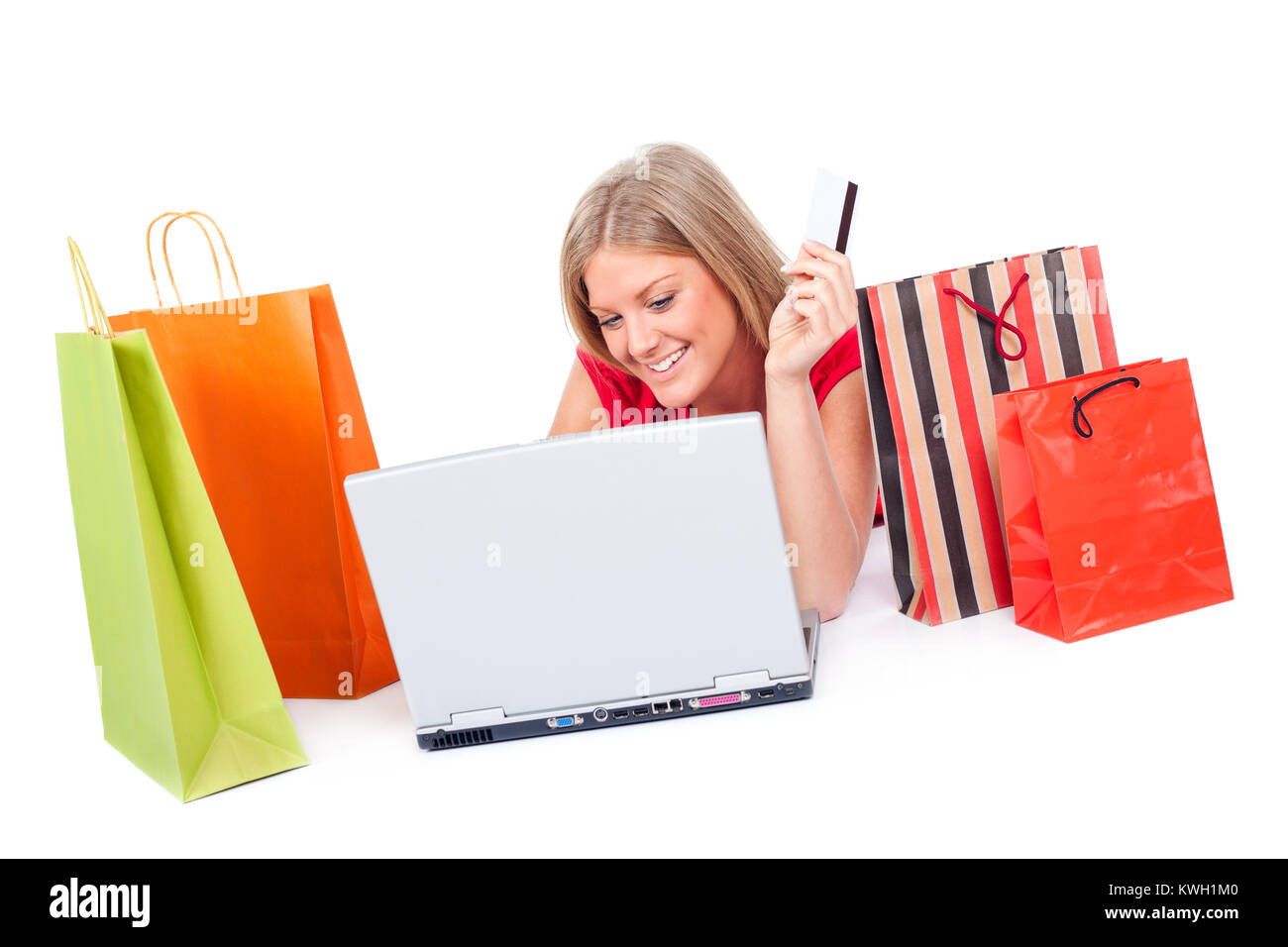 Store card woman Cut Out Stock Images & Pictures - Alamy