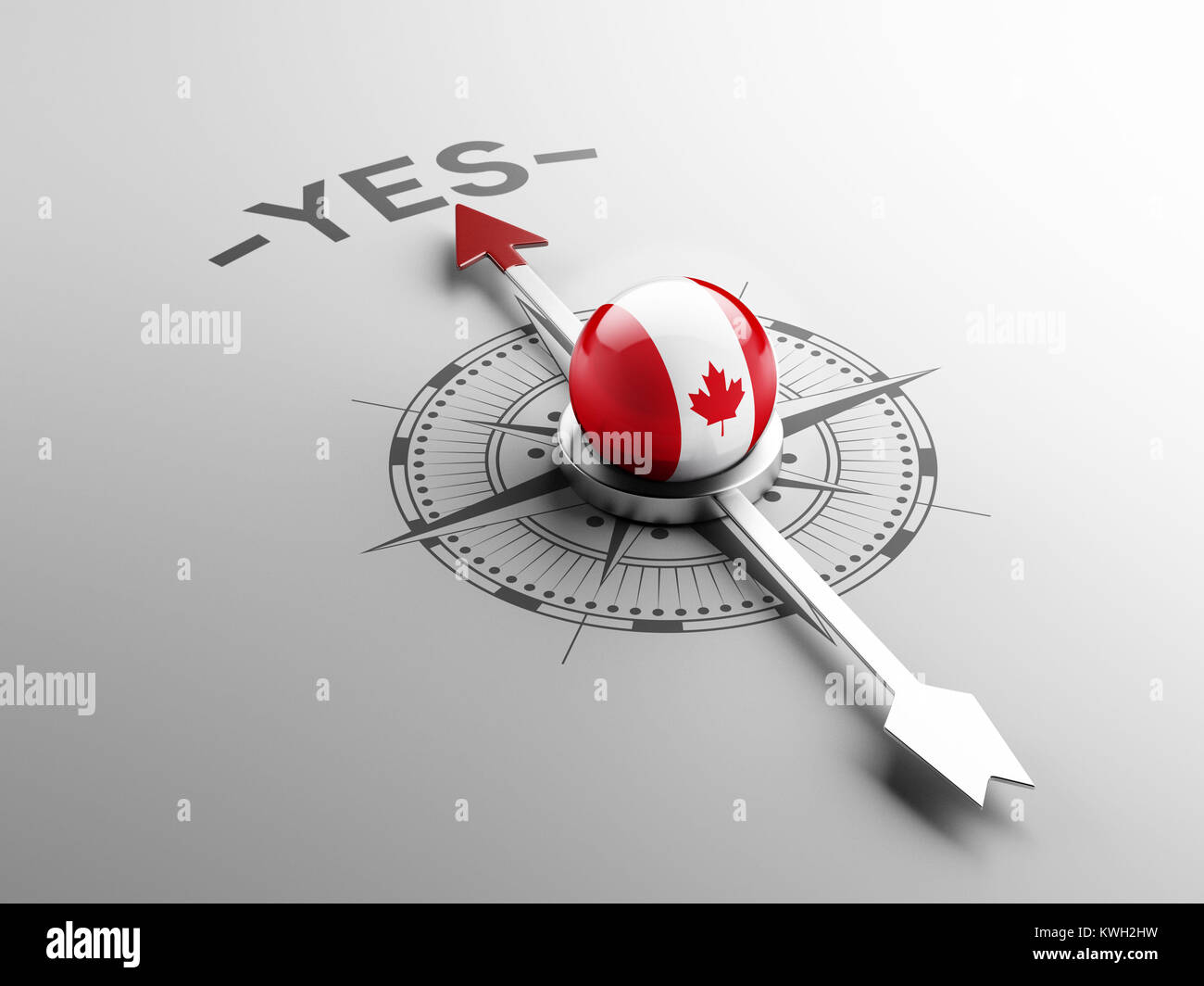 Canada High Resolution Yes Concept Stock Photo - Alamy