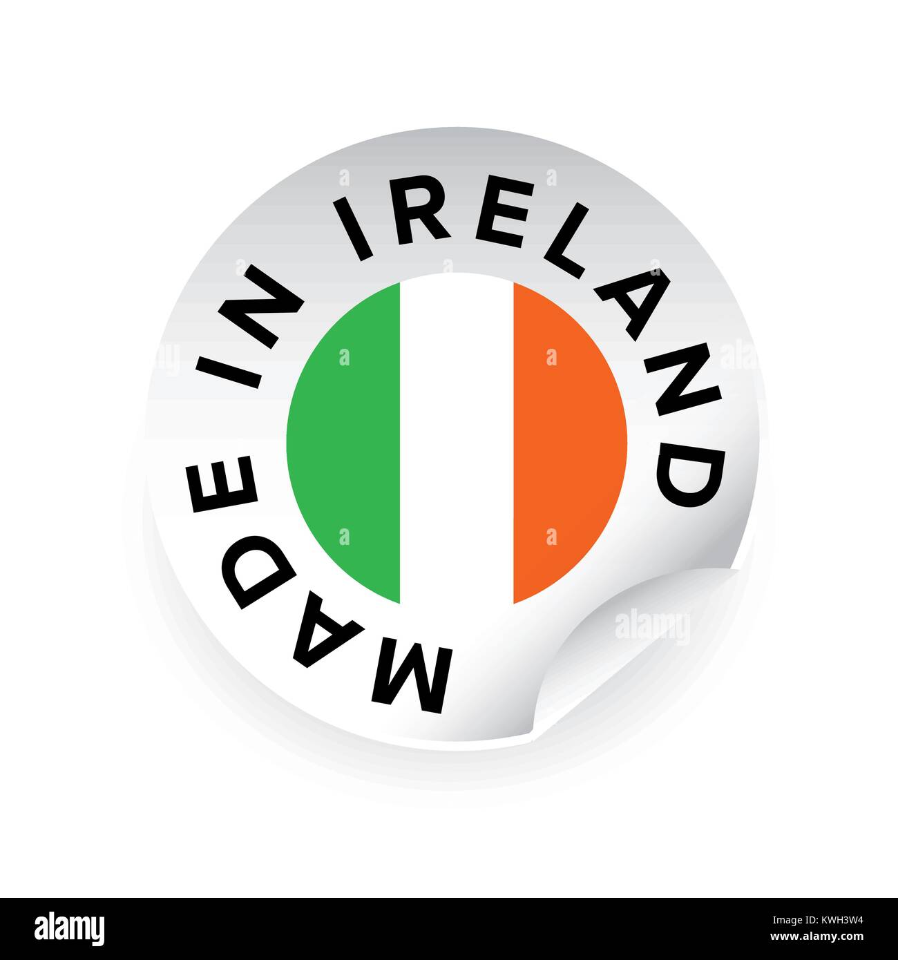 White background and ireland Stock Vector Images - Alamy