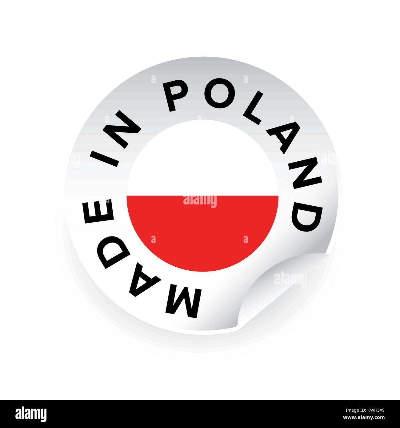 Made in Poland label tag Stock Vector Image & Art - Alamy
