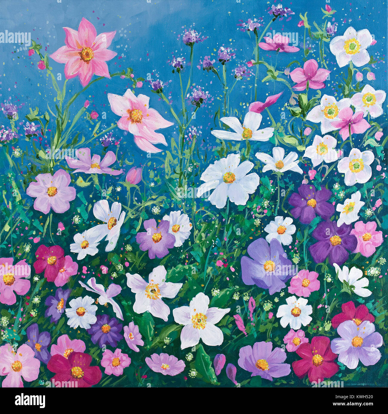 Flowery Meadow Painting