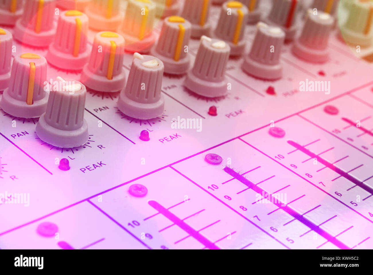 mixer music background Stock Photo - Alamy