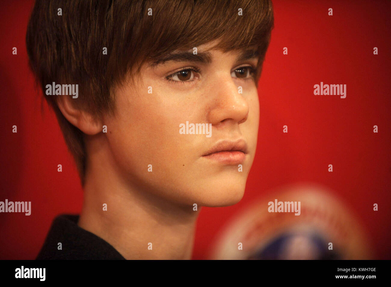 NEW YORK - MARCH 15:Justin Bieber unveils his wax work at Madame ...