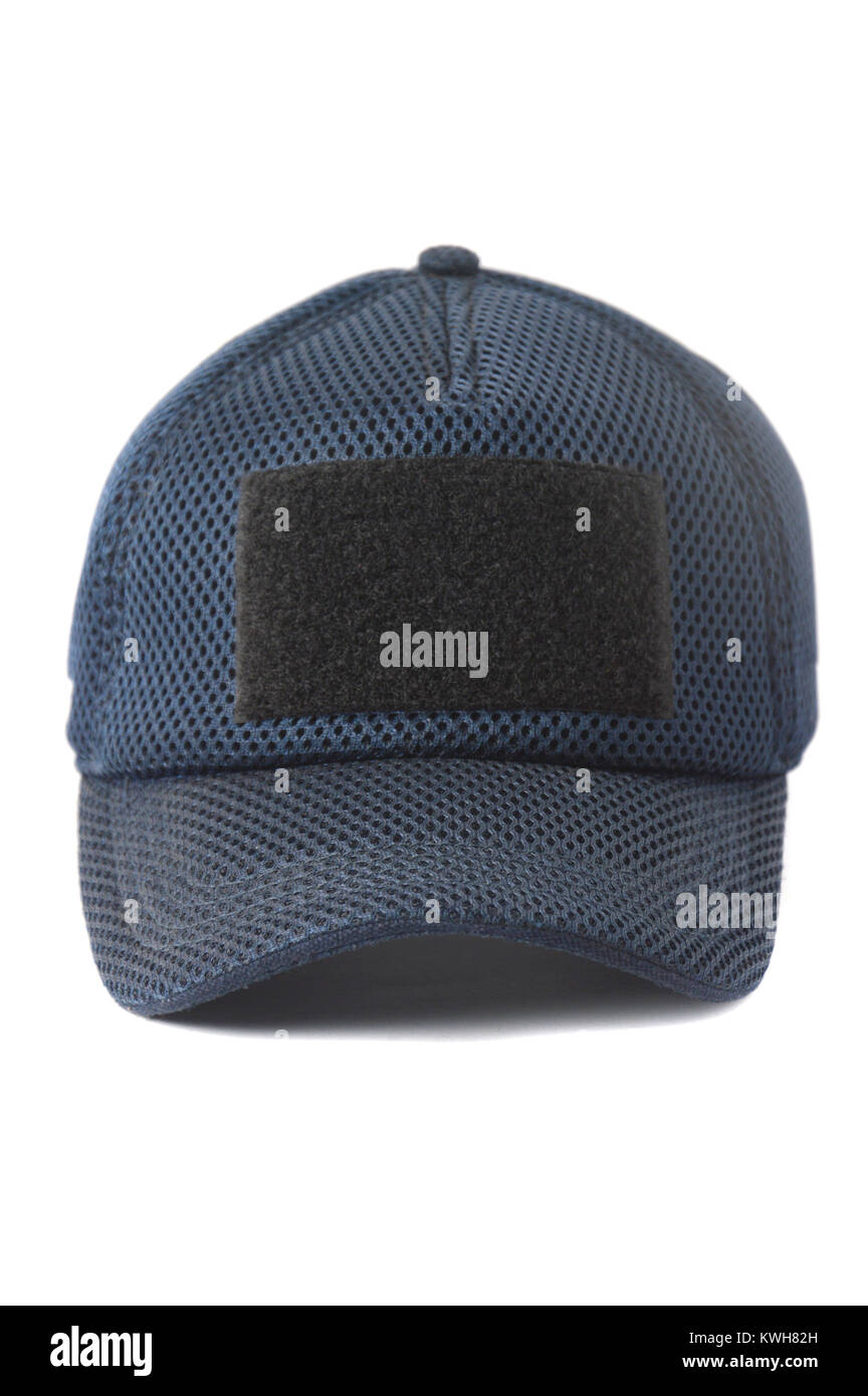 blue cap on white background Stock Photo - Alamy