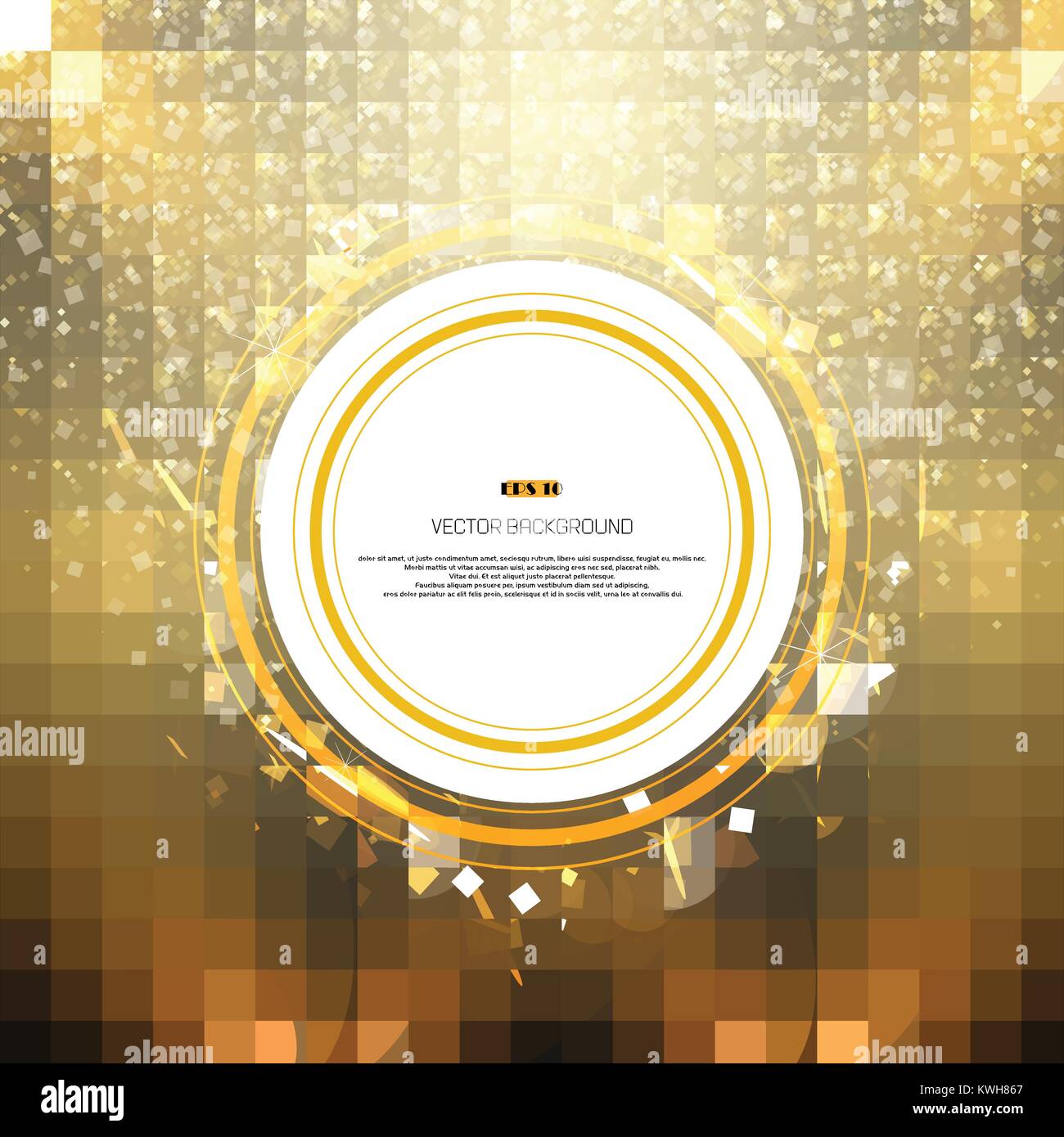 Golden glitter frame of wording background flying banner, illustration ...