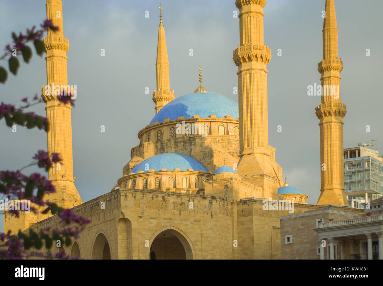 Beirut, Lebanon, April 03 - 2017: Beautiful mosque Mohammad Al-Amin ...