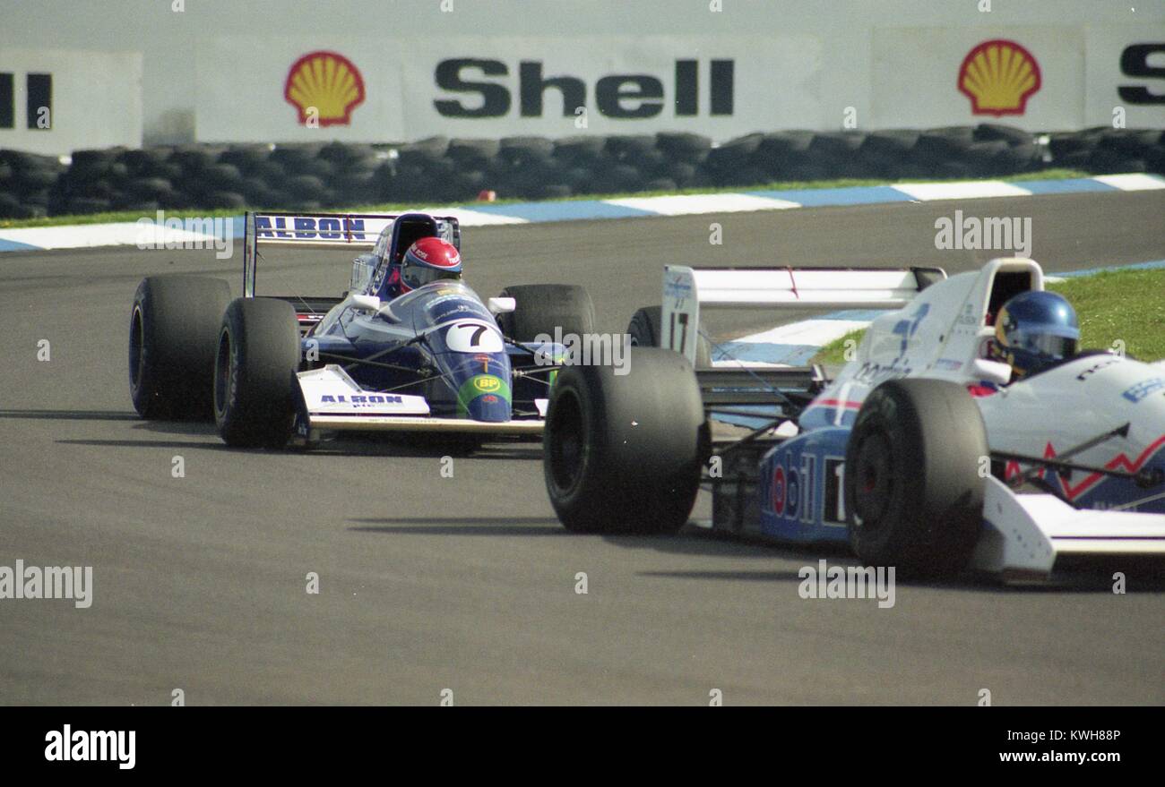 Peter Olsson leading Mark Albon, British Formula 2 Championship, round ...