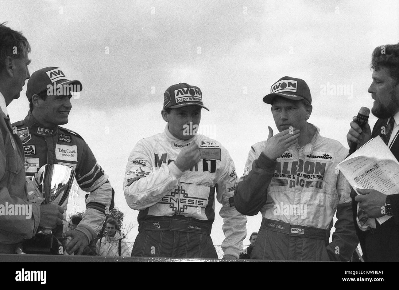 The podium, British Formula 2 Championship, round 2, Donington Park ...