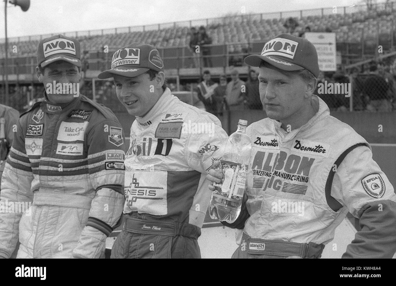 The podium, British Formula 2 Championship, round 2, Donington Park ...
