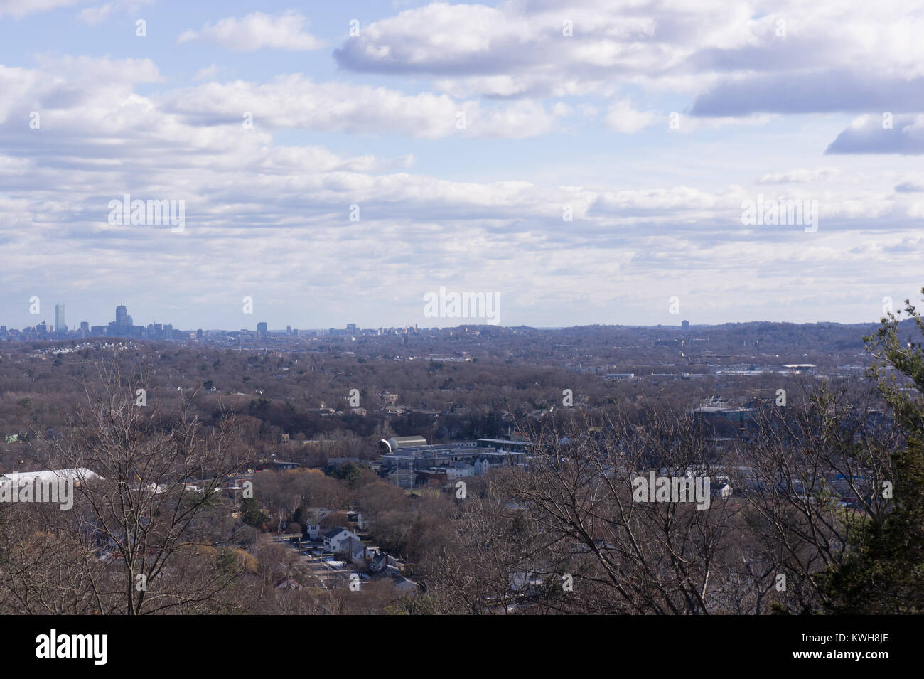 Boston Skyline from Prospect Hill in Waltham, MA Stock Photo - Alamy