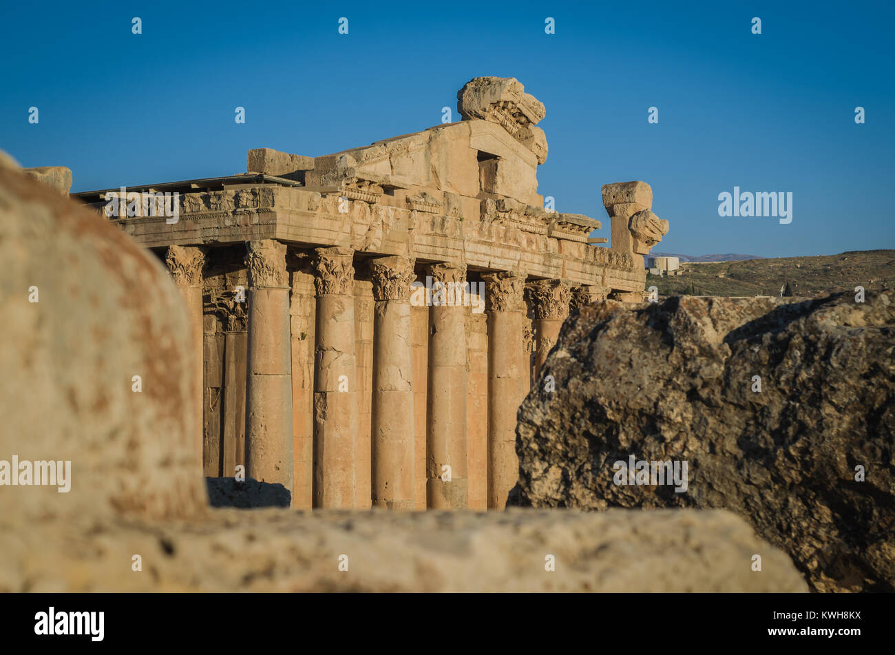 Temple of baco. Ruins of Baalbek. Ancient city of Phenicia located in ...