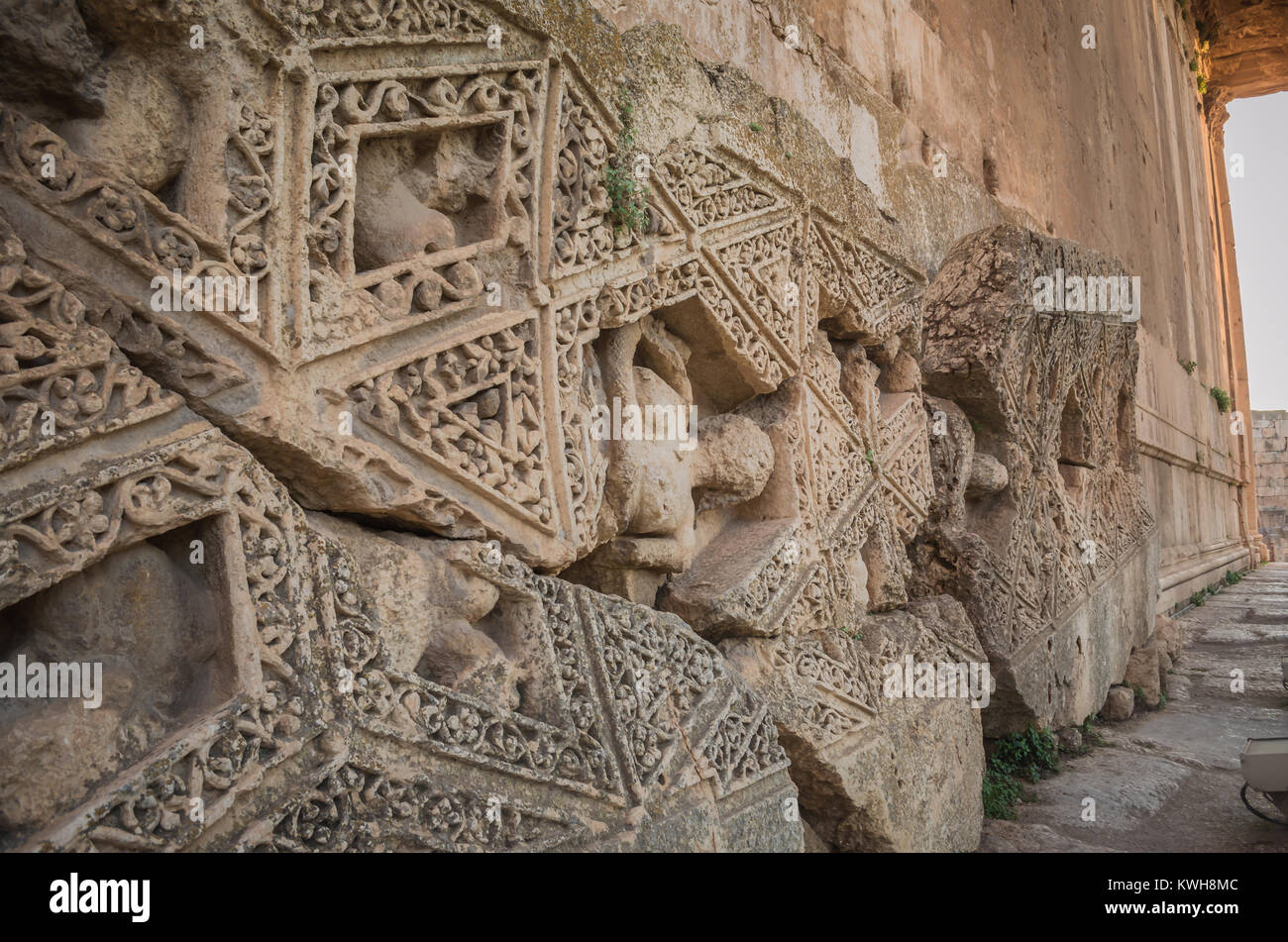 Temple of baco. Ruins of Baalbek. Ancient city of Phenicia located in ...