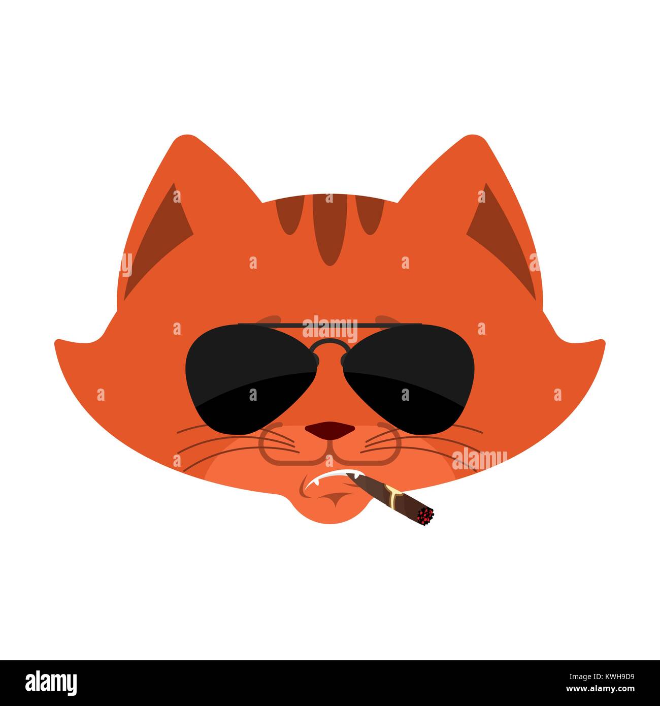 Cartoon cat smoking hi-res stock photography and images - Alamy
