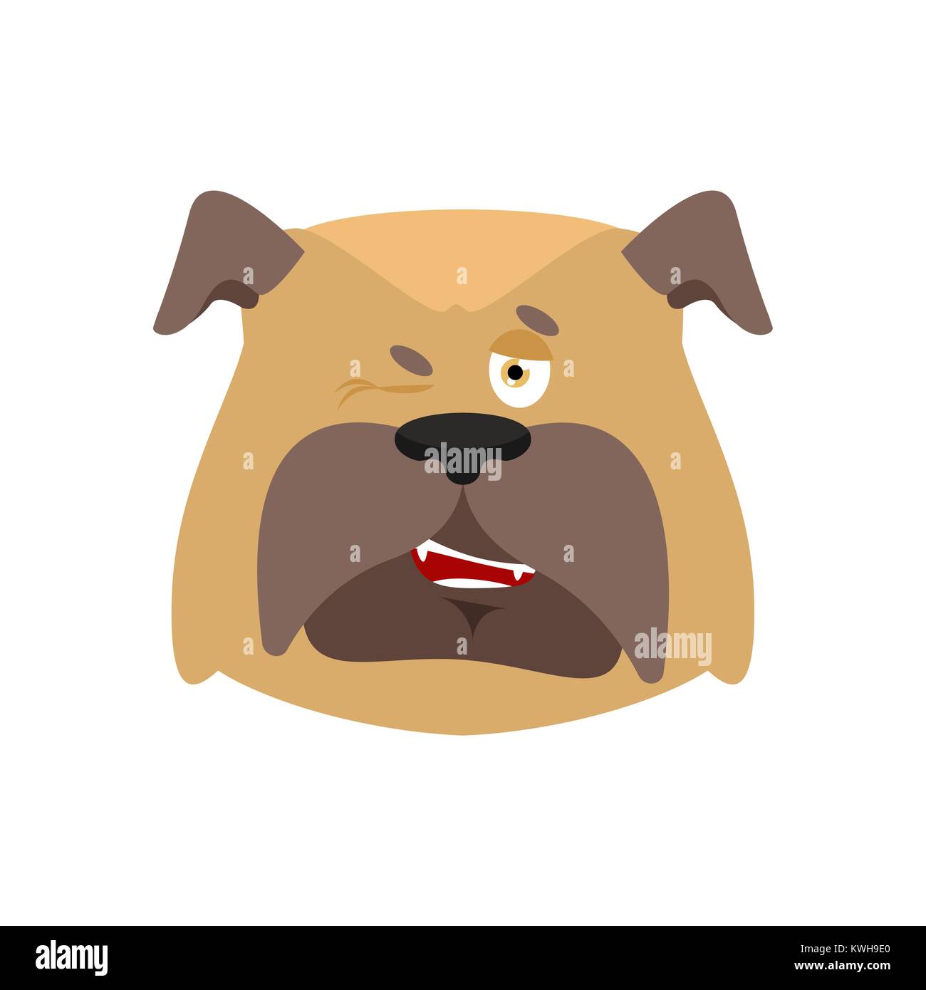 Dog wink Stock Vector Images - Alamy