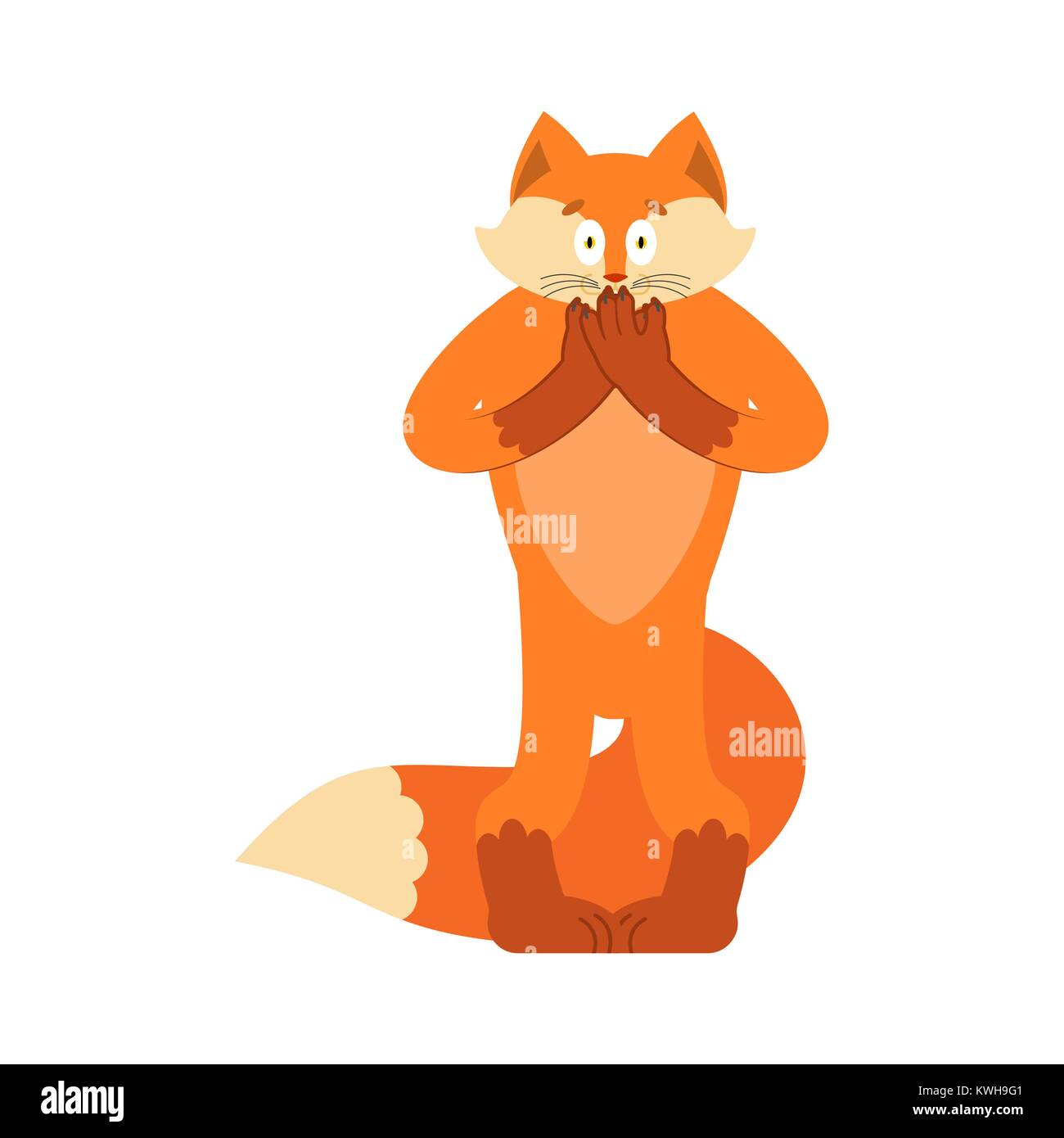 Scared by fox Stock Vector Images - Alamy