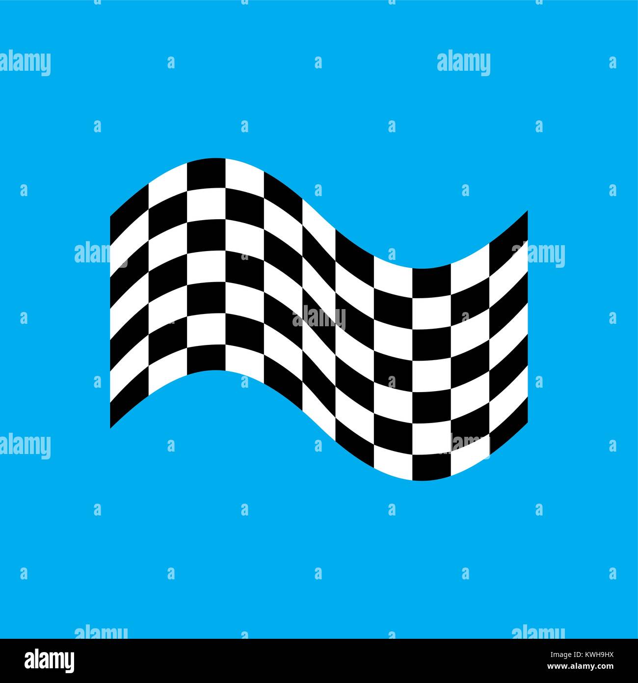 Racing flag isolated. Finish banner. Vector illustration Stock Vector ...