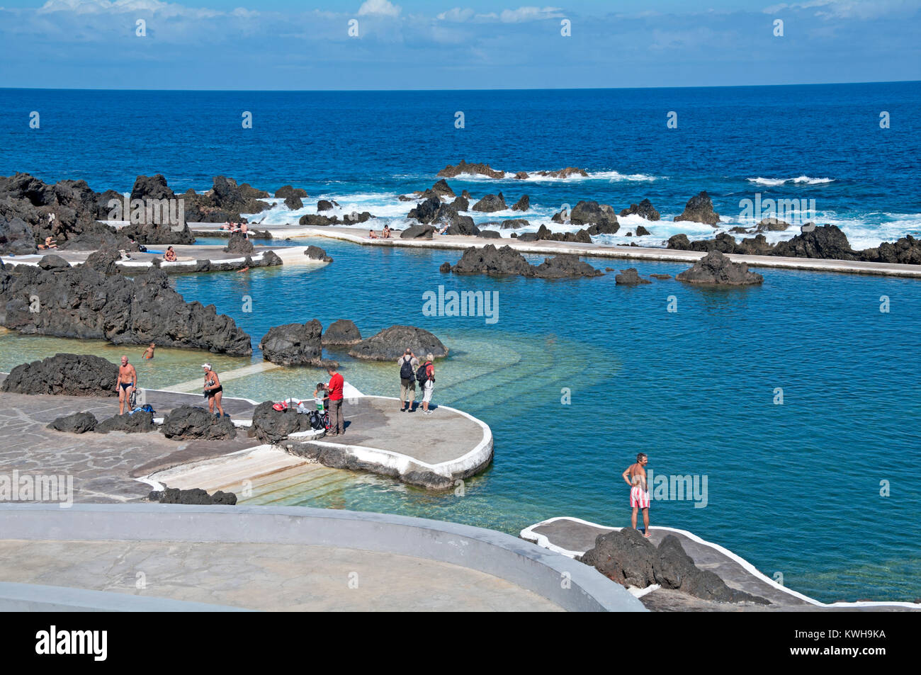 Porto Moniz, Madeira, Outdoor Swimming Pool Stock Photo - Alamy