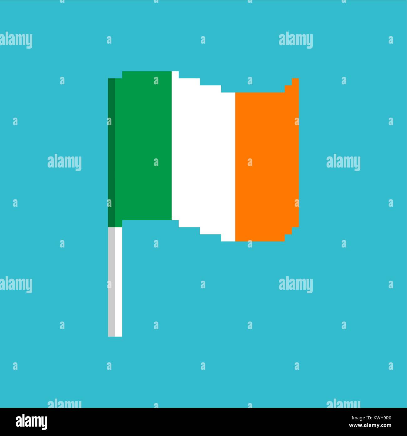 Pixel art flag hi-res stock photography and images - Alamy