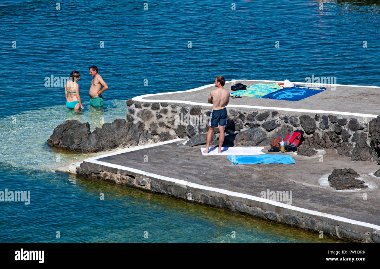 Rockpool, Ocean Sea Swimming Lido Pool Front, Porto Moniz, Madeira ...