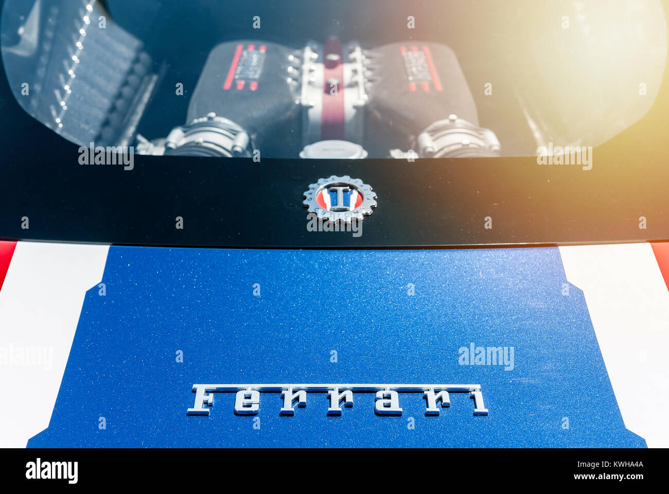 Ferrari hood hi-res stock photography and images - Alamy
