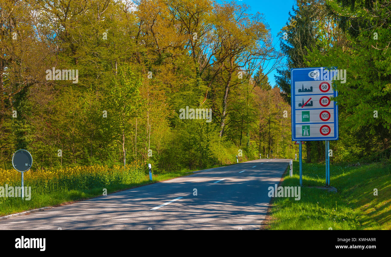 Swiss german border hi-res stock photography and images - Alamy