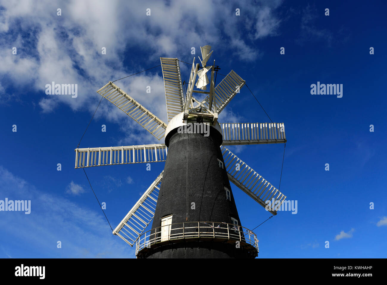Heckington Windmill, Heckington village, Lincolnshire; England; UK ...